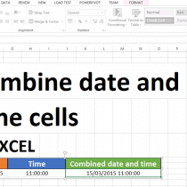 combine date and time cells in excel example - The Engineering Mindset